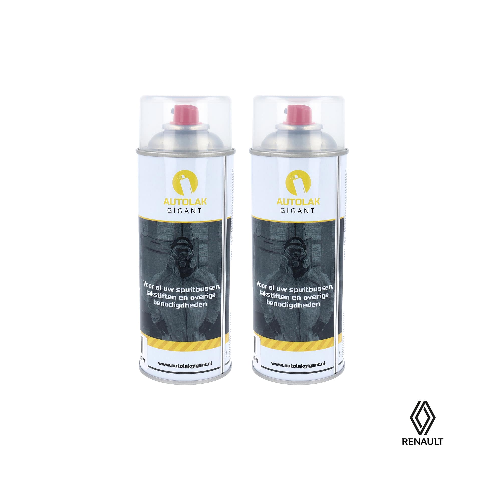 RENAULT - QNC - BLANC-MET. - autolak spuitbus (set) 400ml — voor 15.00u ...